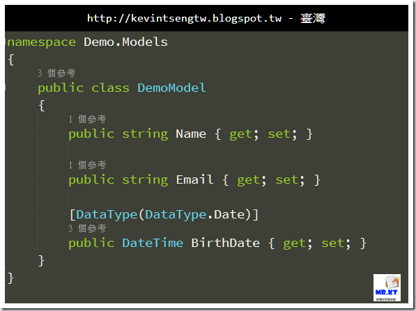Mrkt 的程式學習筆記 Aspnet Mvc 下拉選單的日期選擇器 Part4 Editor Templates