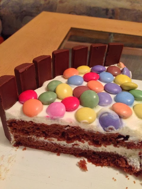 Sweety-Cook: Bunte KitKat Torte