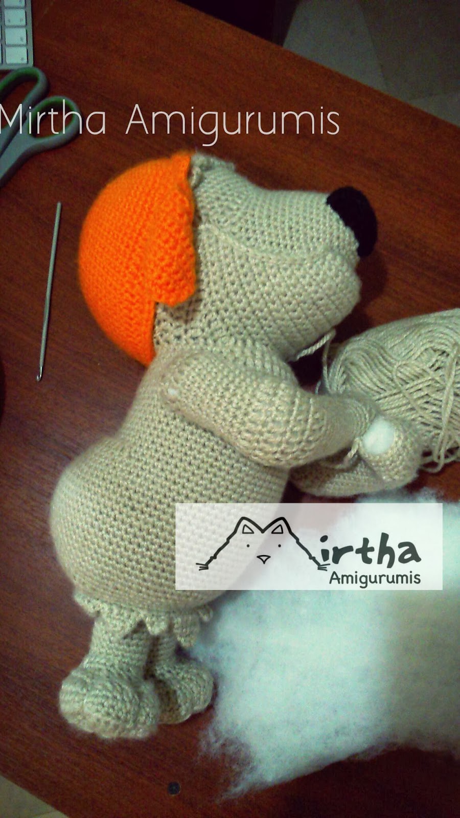 Mirtha Amigurumis: Amigurumi Perro Patán /Muttley Dog (Hanna Barbera)