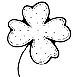 TREBOL DIBUJOS PARA COLOREAR