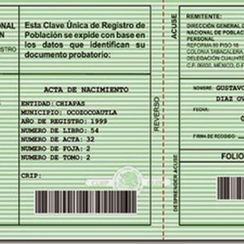 Consulta De Curp Para Descargar E Imprimir Online Curp