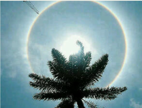 Strange rainbow spotted in ibadan | Photo - Badogistz