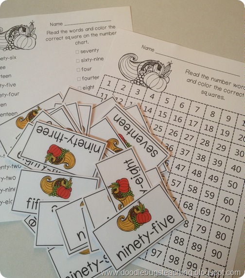 Doodle Bugs Teaching {first grade rocks!}: Thanksgiving Centers