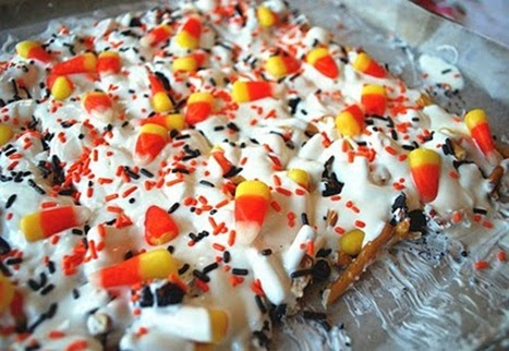 Anti-Recipe: Halloween Candy Corn Bark | Delight in the Simple