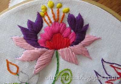 ::My Hobbies::: Flowers: Hand Embroidery