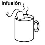 DIBUJOS DE INFUSIONES PARA COLOREAR