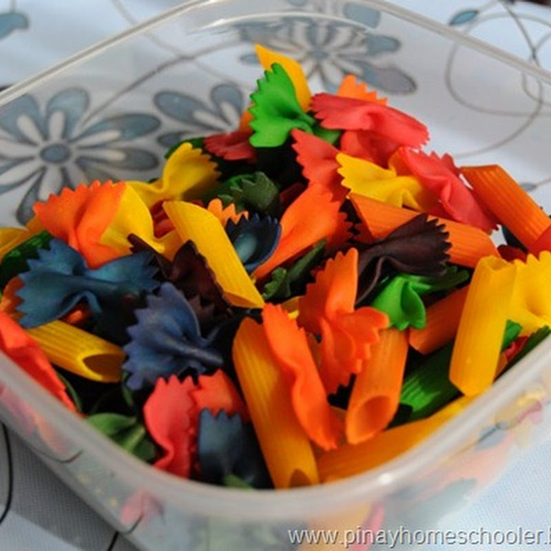 Color Your Homeschool with Pasta! | The Pinay Homeschooler