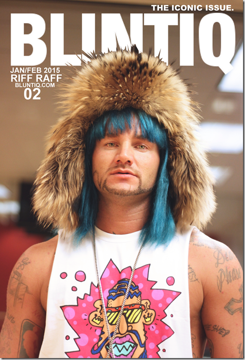 RiFF RAFF Covers BlUNTIQ Magazine ~ RetrocracK