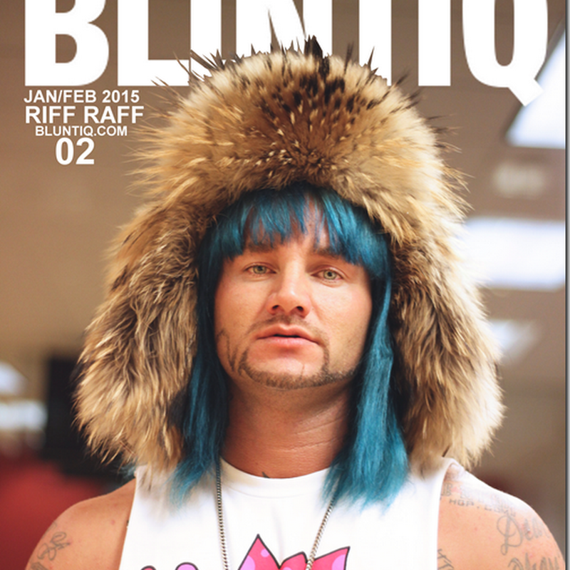 RiFF RAFF Covers BlUNTIQ Magazine ~ RetrocracK