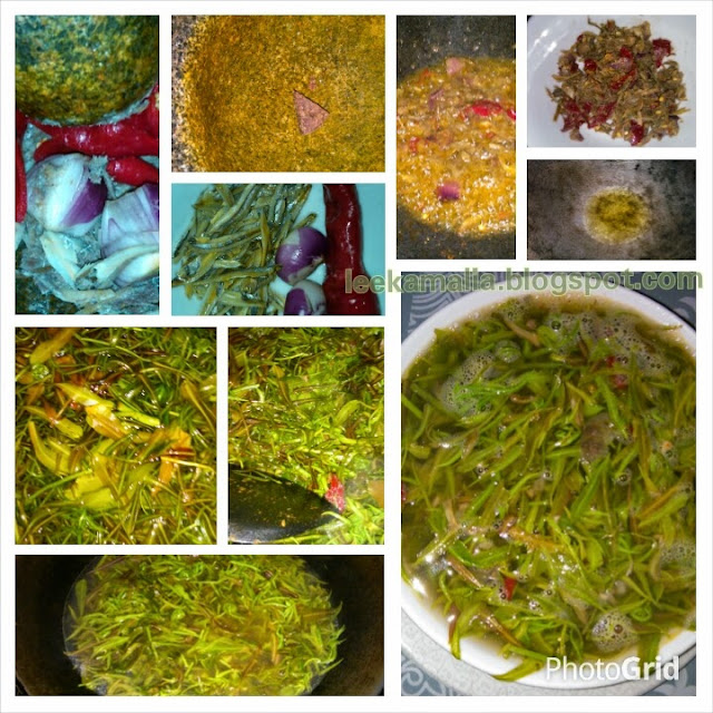 kamalia lee: Resepi Sayur: Midin Masak Belacan (Rebus) Authentic ...