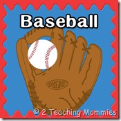 Baseball Preschool Unit