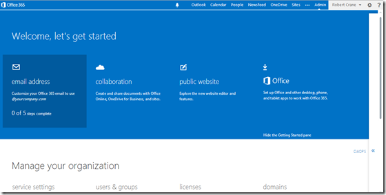 Accessing Exchange admin center in Office 365 Small Business Plans – CIAOPS