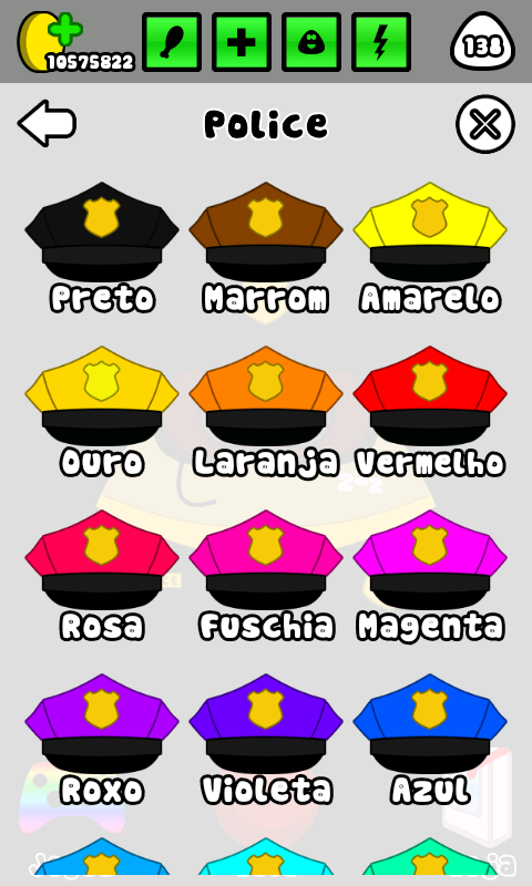 Planeta Pou: Roupas de policial