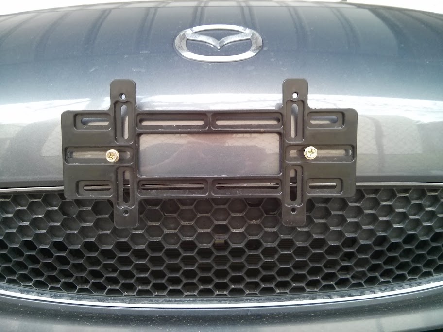 MX-5 Miata Forum - Front license plate nightmare