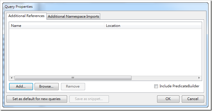 Mrkt 的程式學習筆記 Dynamic Linq Entity Framework Part 1:ms Sql Server Linqpad