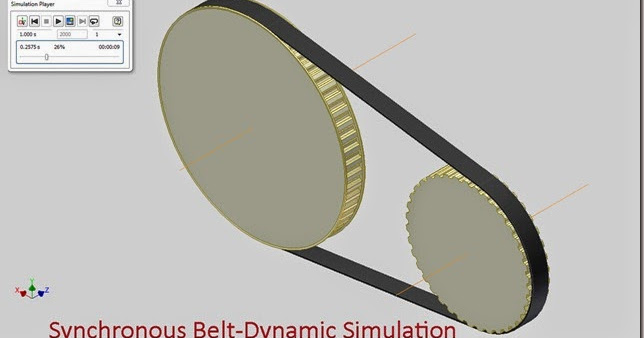 3d Solid Modelling Videos Synchronous Belt Dynamic Simulation Autodesk Inventor 2012
