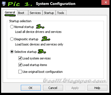 booiii: How to Using System Configuration(msconfig):วิธีการใช้งาน msconfig