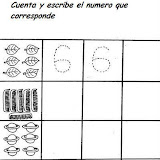 FICHAS PARA APRENDER EL NUMERO 6
