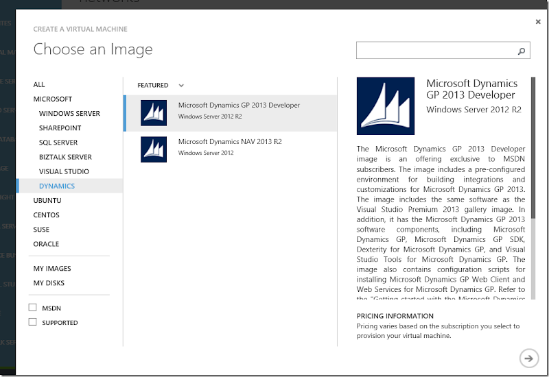 About Dynamics, Development and Life: Dynamics GP Image in Azure VM Gallery