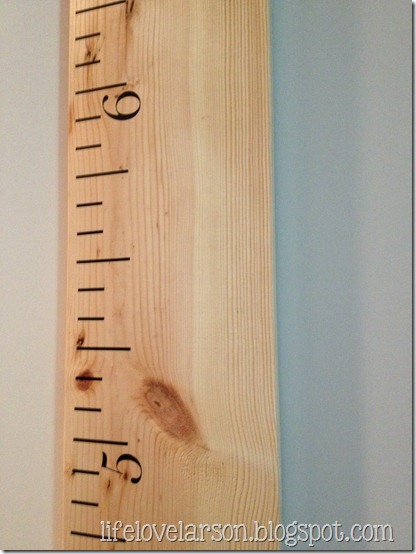 How to Make a DIY Ruler Growth Chart - Life Love Larson