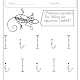 FICHAS DE LA LETRA I PARA NIÑOS DE PREESCOLAR