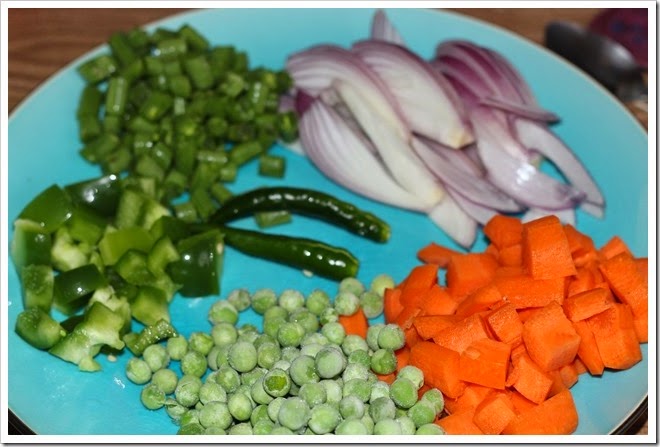 VEGETABLE PULAO - Vanga Samaikalam