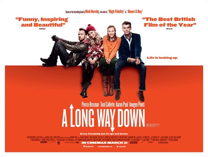 A Long Way Down First trailer and poster | The Movie Bit