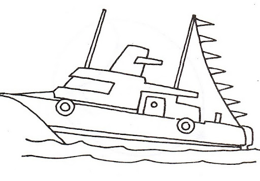 DIBUJOS YATE PARA PINTAR