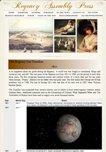 A Regency Era Timeline, 1801 with Graphics | The Things That Catch My Eye