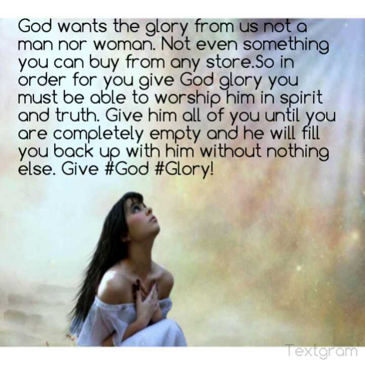 GOD Daily Word And Prayers: Give God the Glory