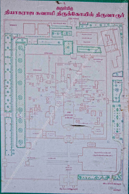 thiruvarur city: Thiruvarur big temple map