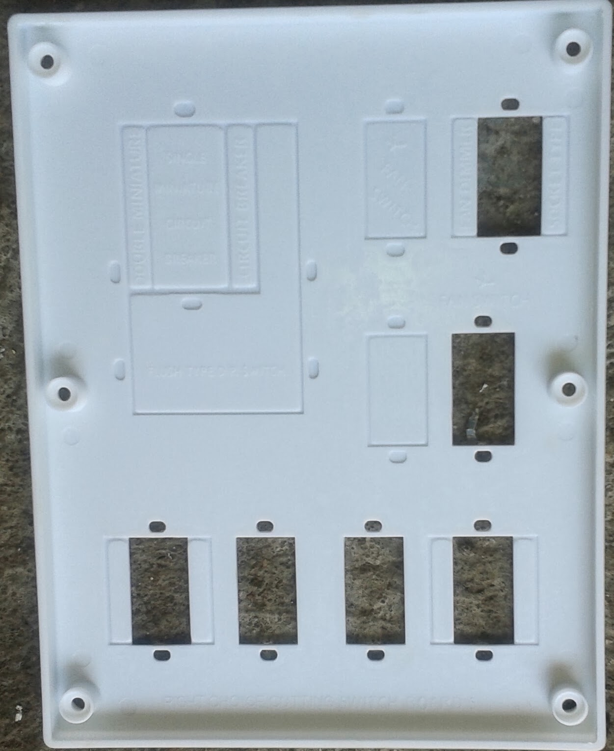 ELECTRIC & ELECTRONICS PROJECT: Pvc cutting switch board size 8 inch x ...