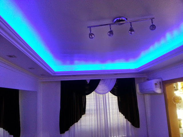ILUMINAÇÃO DECORATIVA EM GESSO: Sanca com led