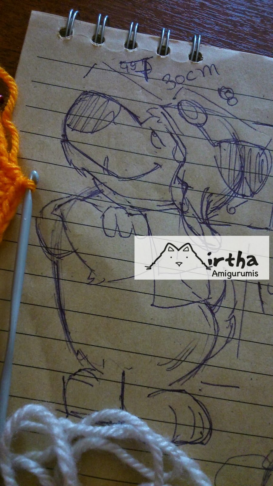 Mirtha Amigurumis: Amigurumi Perro Patán /Muttley Dog (Hanna Barbera)