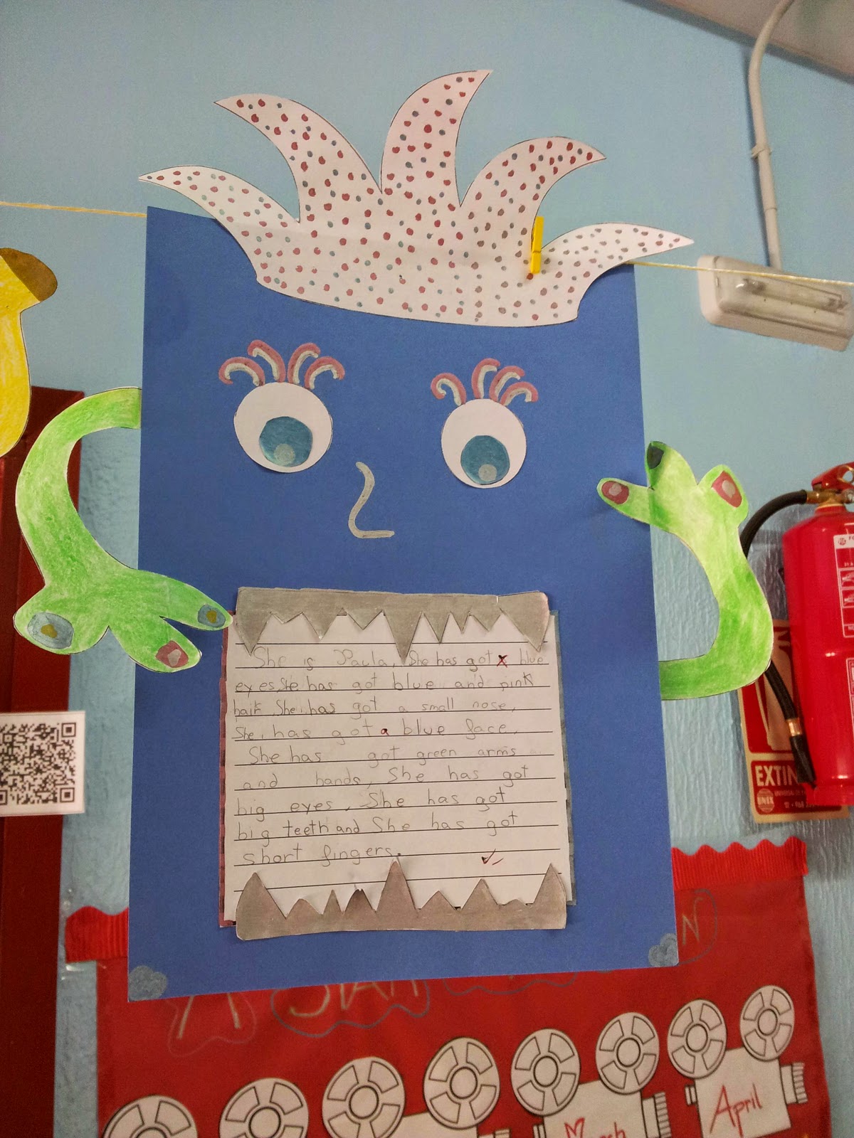 OUR ENGLISH CLASS: Talking and writing about monsters