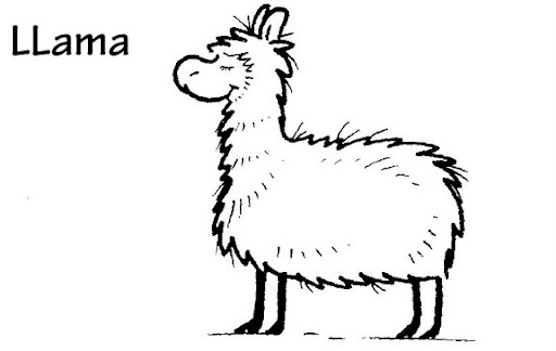 COLOREAR DIBUJOS DE LLAMAS
