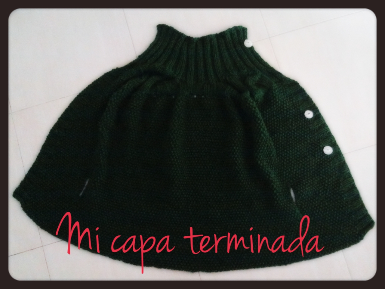 LABORES EN LA LUNA: Capa de lana para el otoño