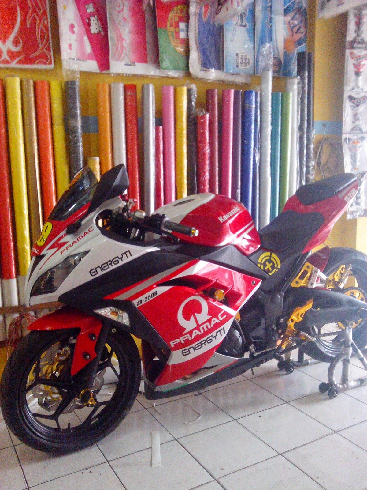 GD1 Goday Sticker - Wraps Modified: Cutting Sticker Ninja 250 Fi