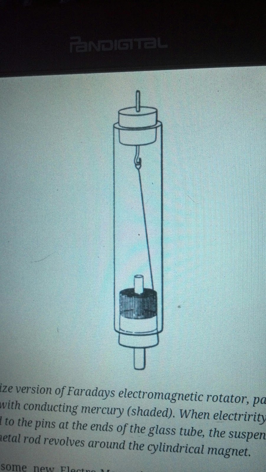 electric life of faraday: Faraday's electromagnetic rotator