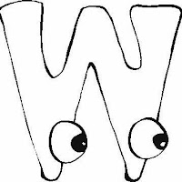 MOLDES DE LETRAS CON OJOS