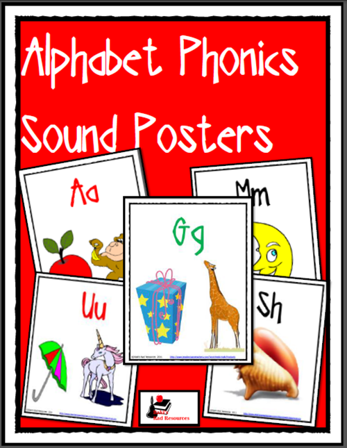 Alphabet Sound Posters from Raki’s Rad Resources - Classroom Freebies
