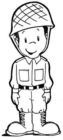 SOLDADOS PARA COLOREAR