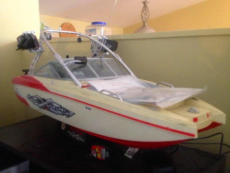 Huge 32" Red MasterCraft XSTAR Remote Control Ski Boat by NEW BRIGHT ...