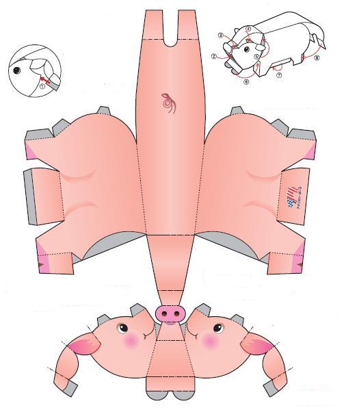 RECORTABLES DE ANIMALES - RECORTAR Y MONTAR ANIMALES