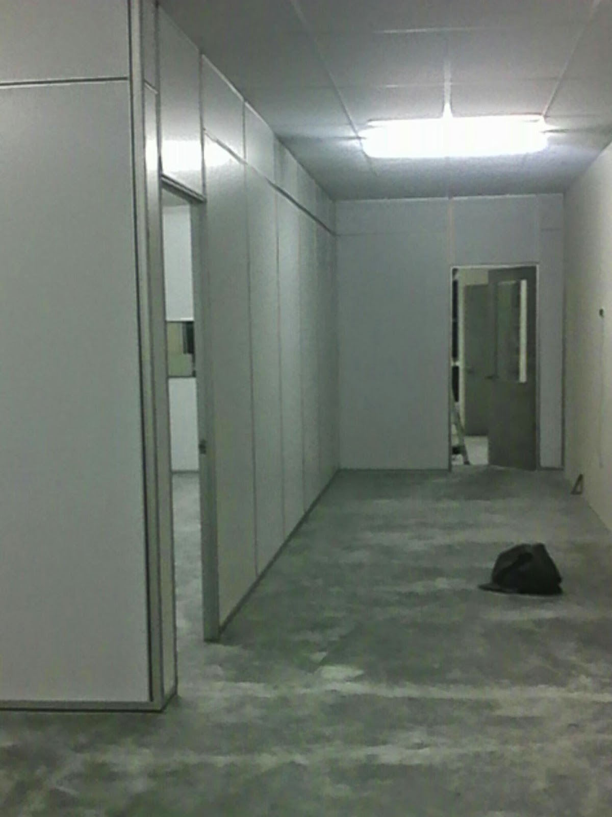 Plaster Ceiling and Wall (drywall gypsum construction): Office ...