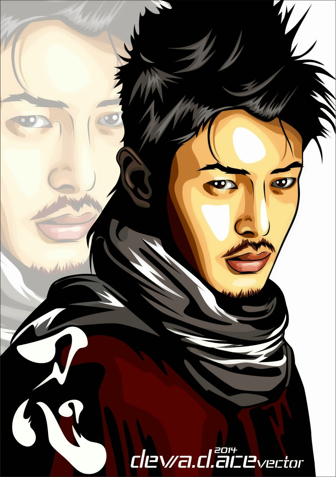 Vector Seni Kartun : Kokeksi Vector Kartun Artis