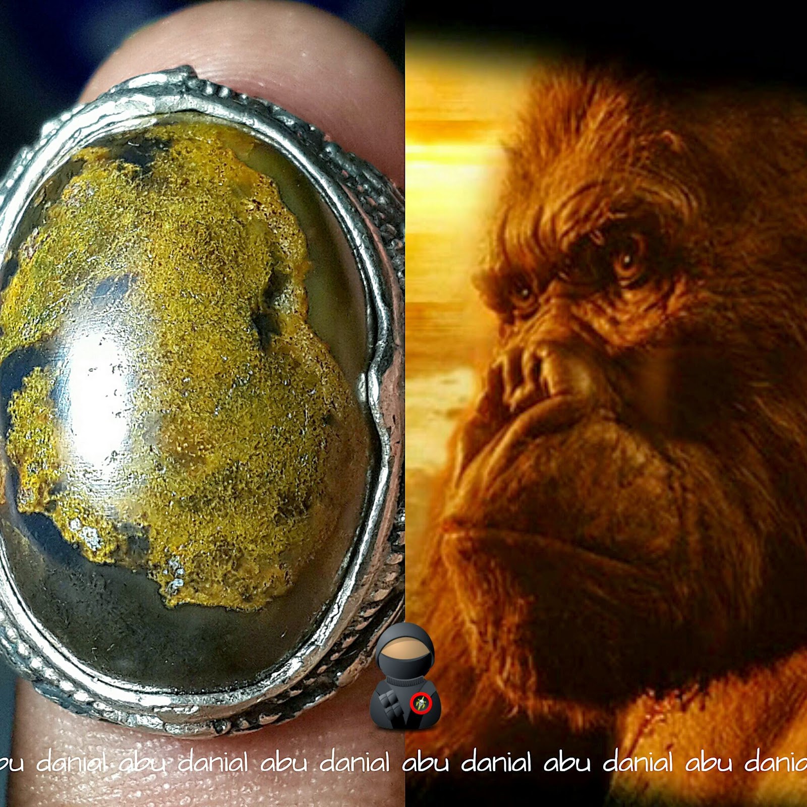 Akik gambar kingkong | AGATE UNIQUE | BATU AKIK | AKIK | AQEEQ