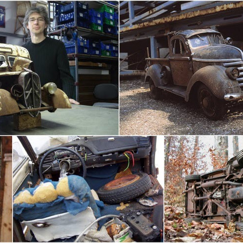 Gorgeous Models of Rusted Antique Cars by Martin Heukeshoven | Amusing ...