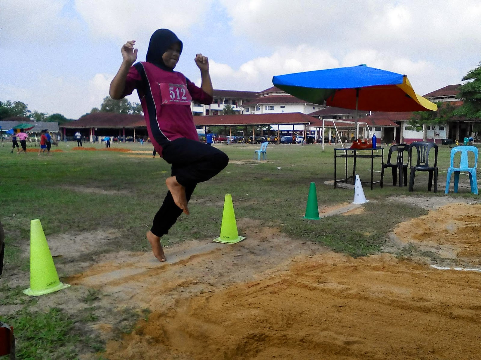 Acara lompat jauh dan Rejam lembing tahap 2 | SK Kota Masai