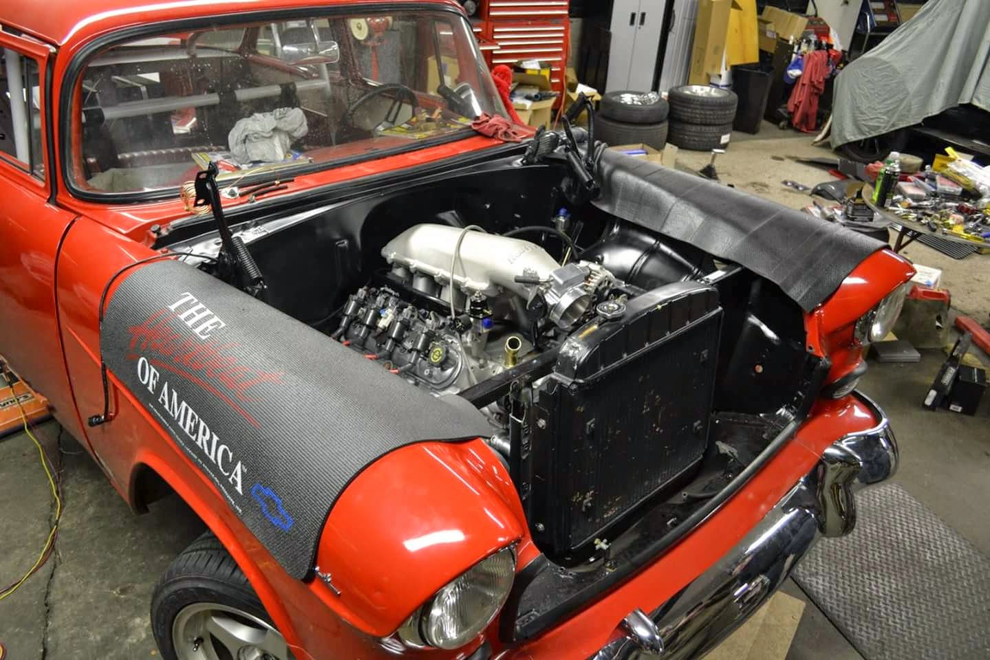 Sloppy Mechanics: My friend Mitch's 5.3 turbo swapped 55 Chevy project